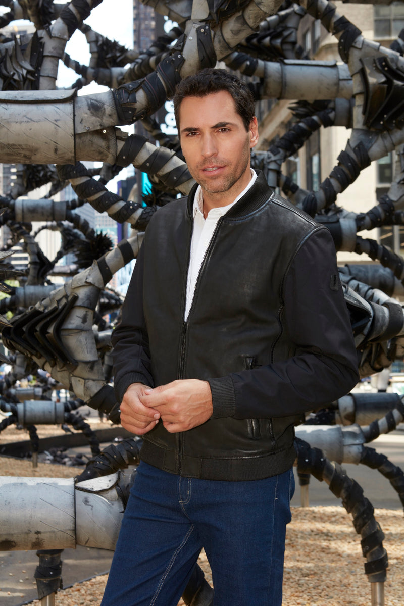 Horizon CF Leather Jacket, Black – mauritiusleather