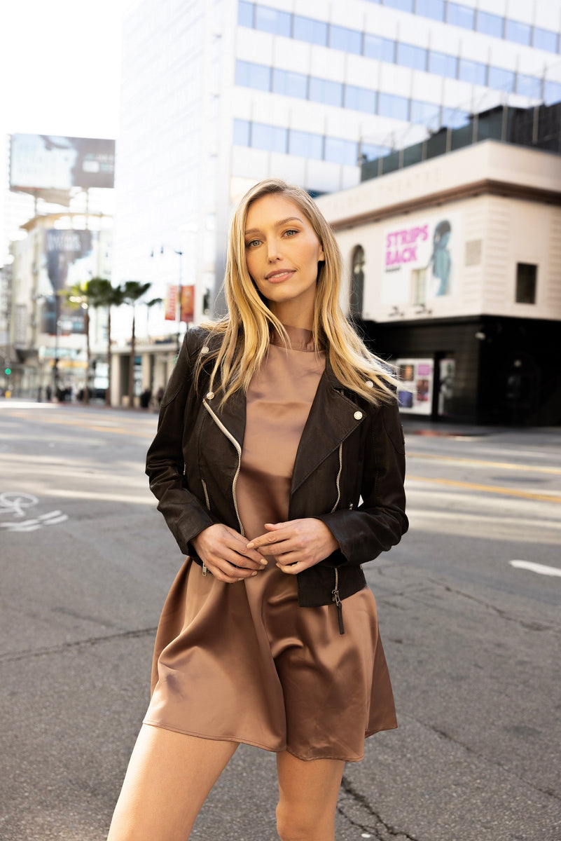 Reanon RF Leather Jacket, Brown – mauritiusleather