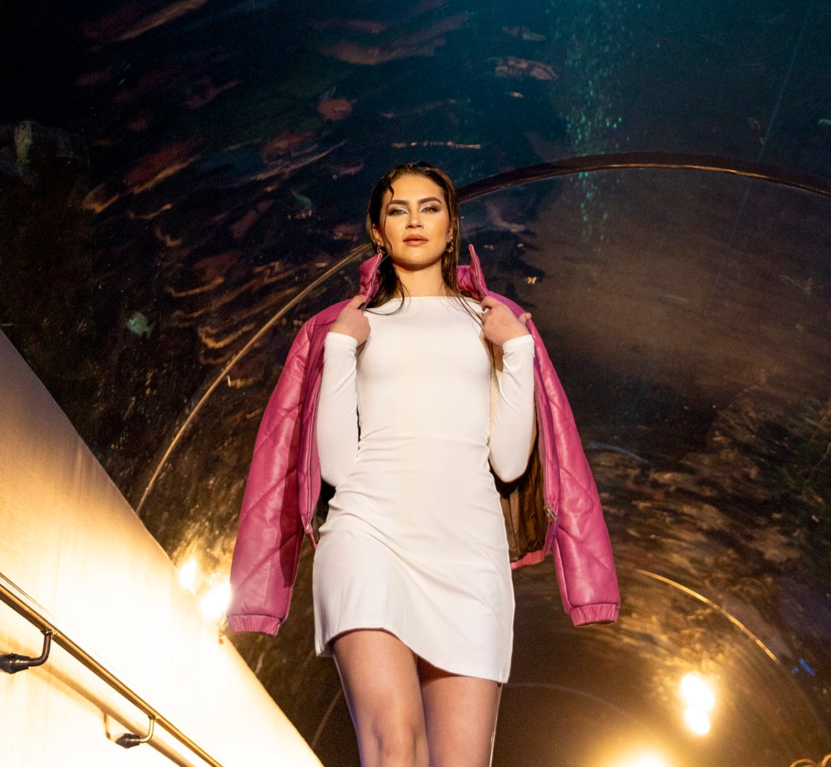 Nele CF Leather Jacket, Pink – mauritiusleather